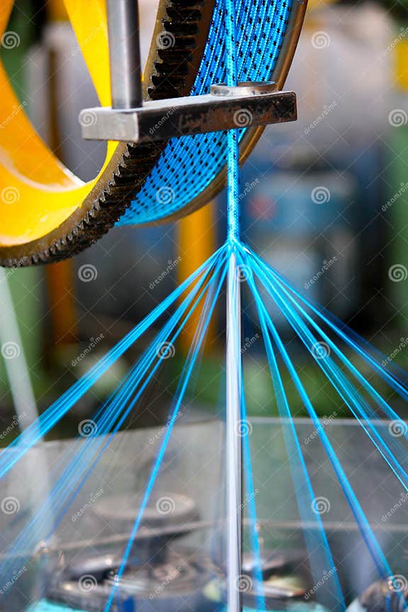 Braiding machine, detail stock photo. Image of notched - 5867686