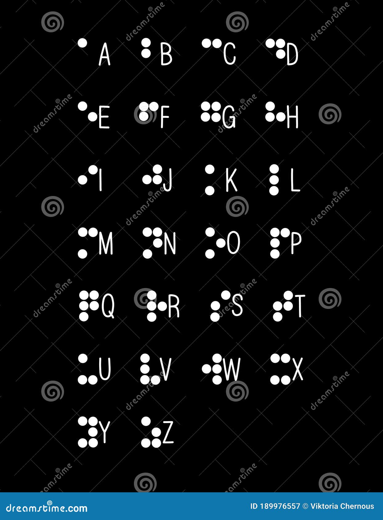 Braille Alphabet Hand Drawn, Vector Line Illustration Stock ...