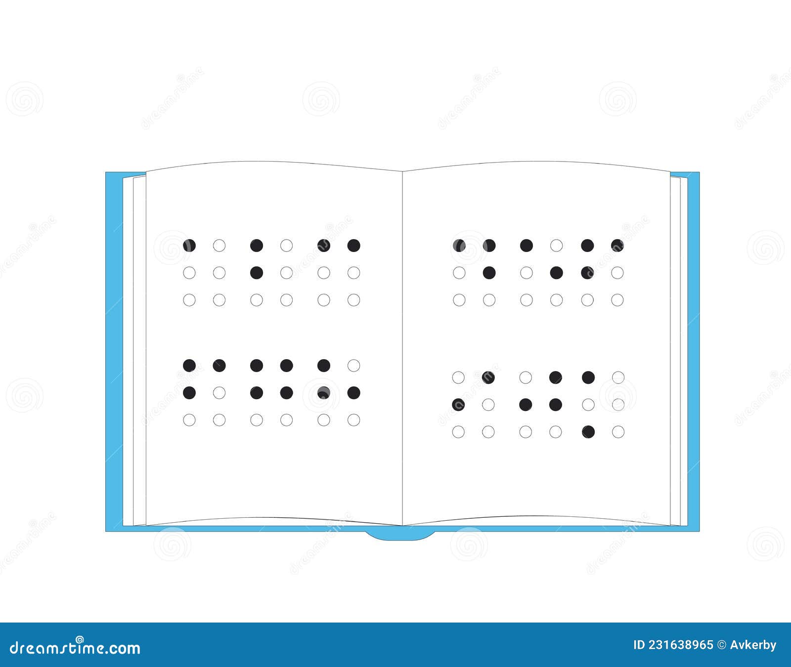 Braille Book For The Blind Line And Solid Icon, Disability Concept ...