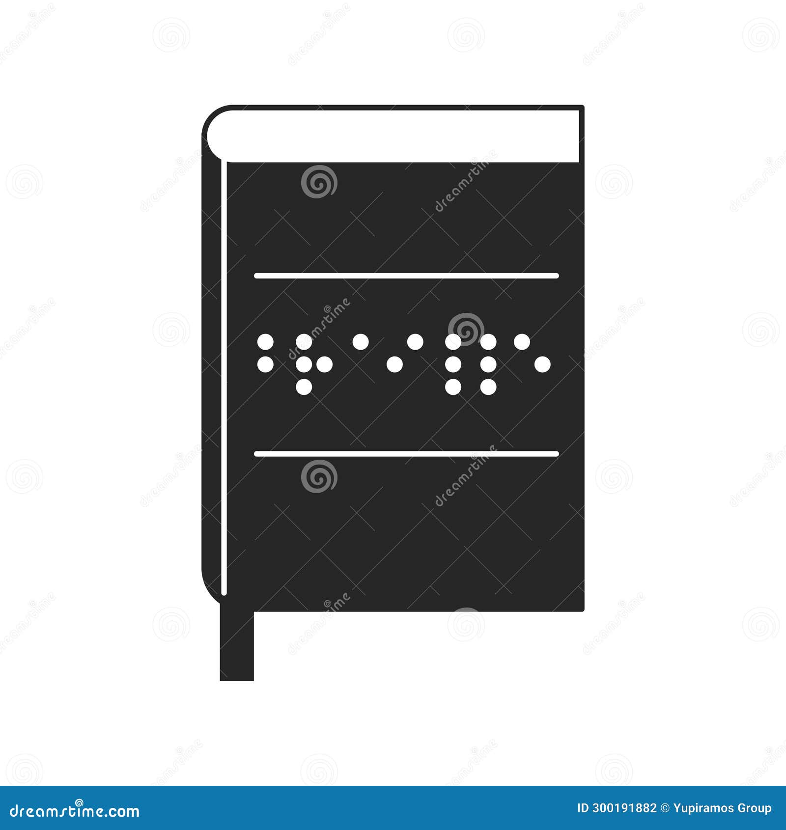Braille book icon stock illustration. Illustration of isolated - 300191882