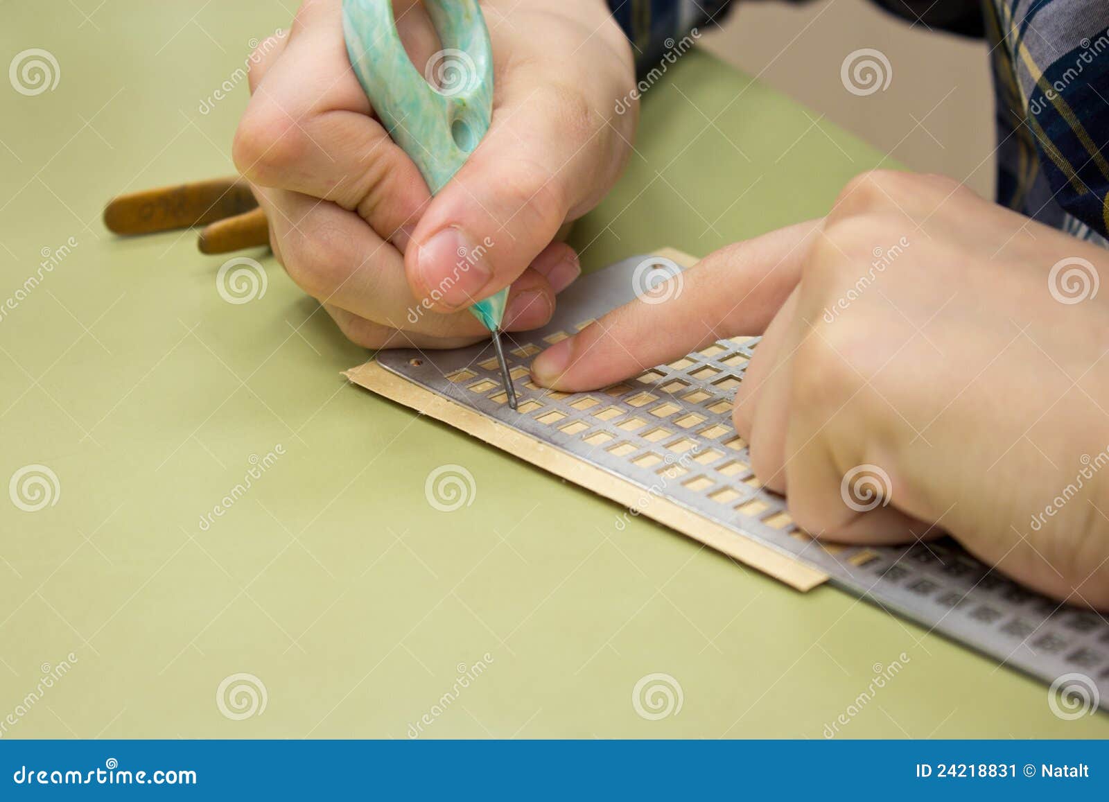 Braille Dots - Writeing without Seeing Stock Image - Image of ...