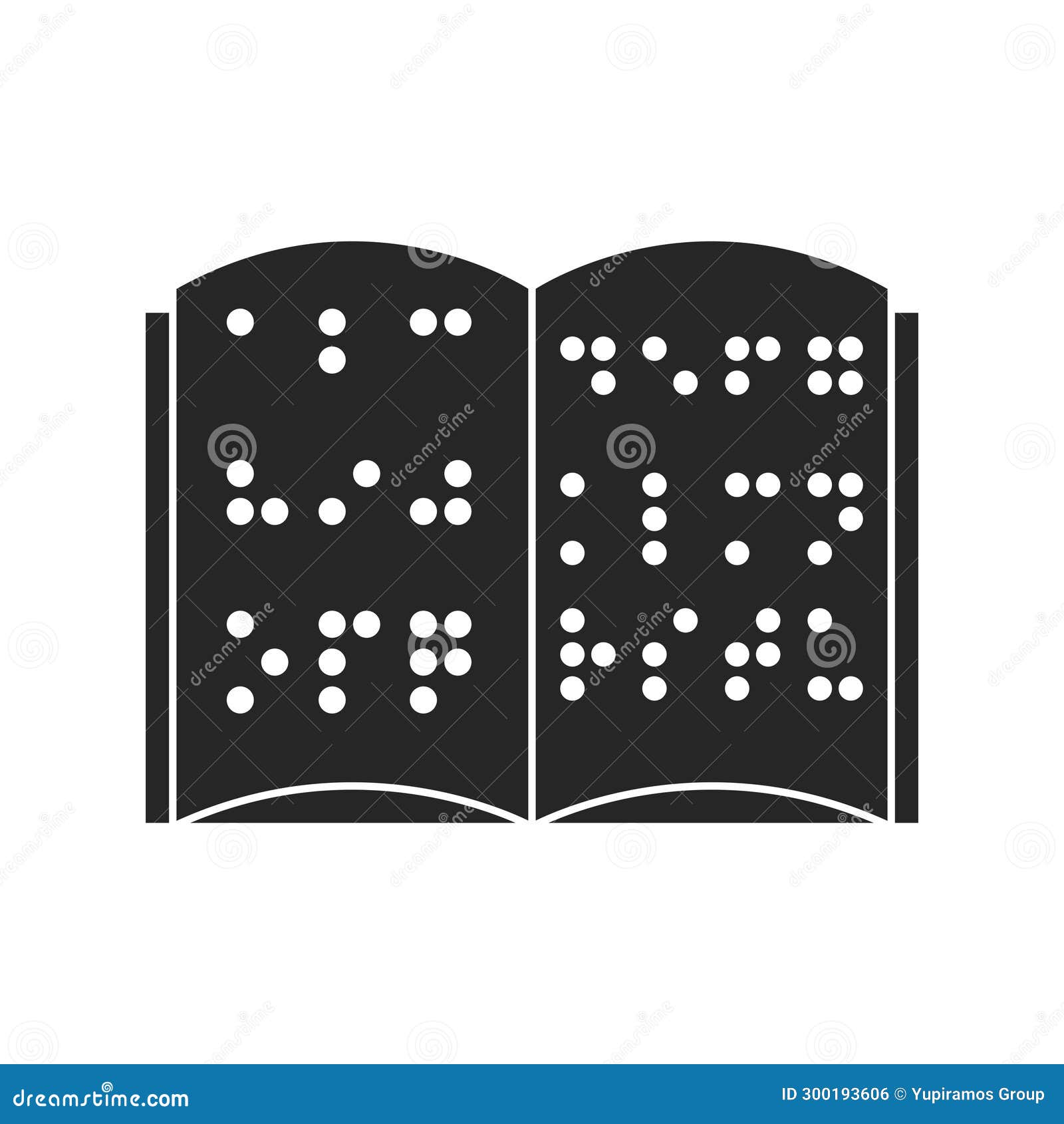 Braille icon of a book stock illustration. Illustration of reading ...