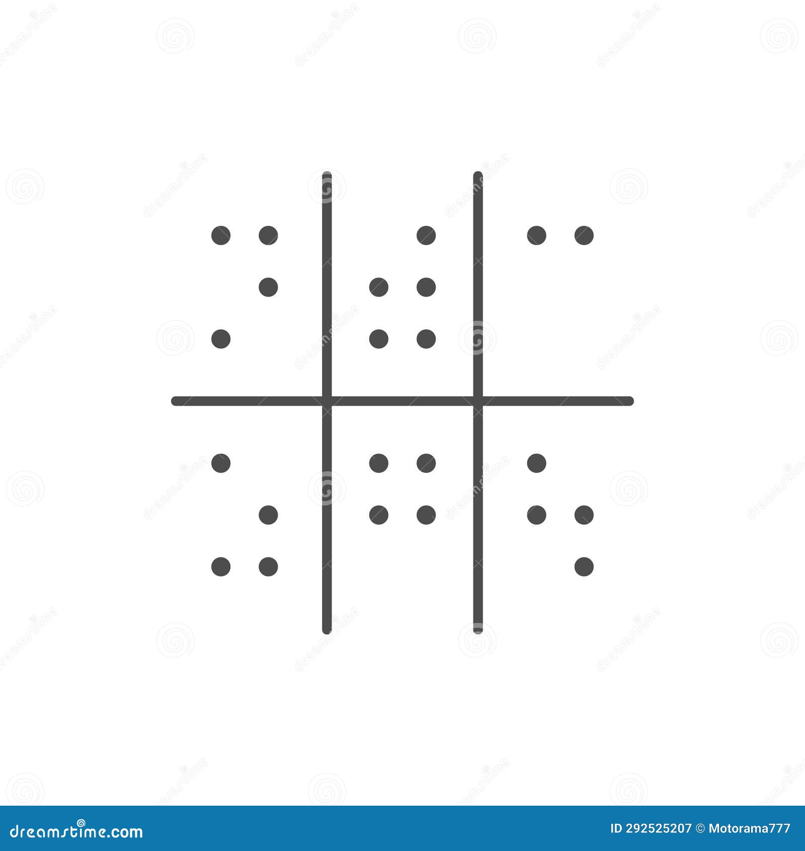 Braille Language Line Outline Icon Stock Vector - Illustration of icon ...