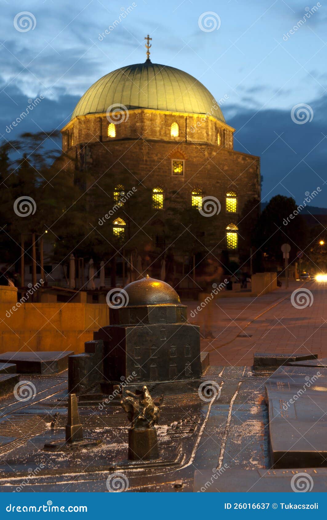 Braille Model with Original Mosque Stock Image - Image of colors ...