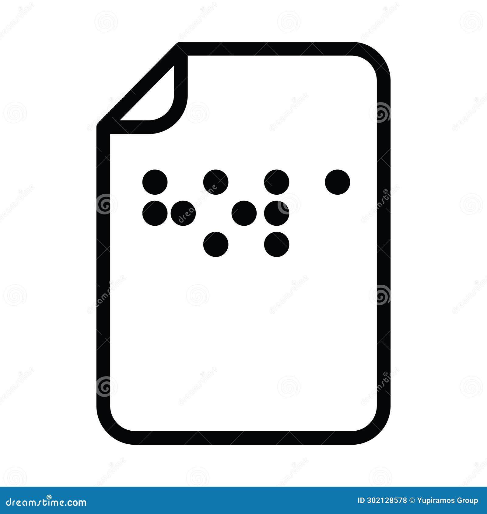 Braille paper language stock vector. Illustration of visual - 302128578