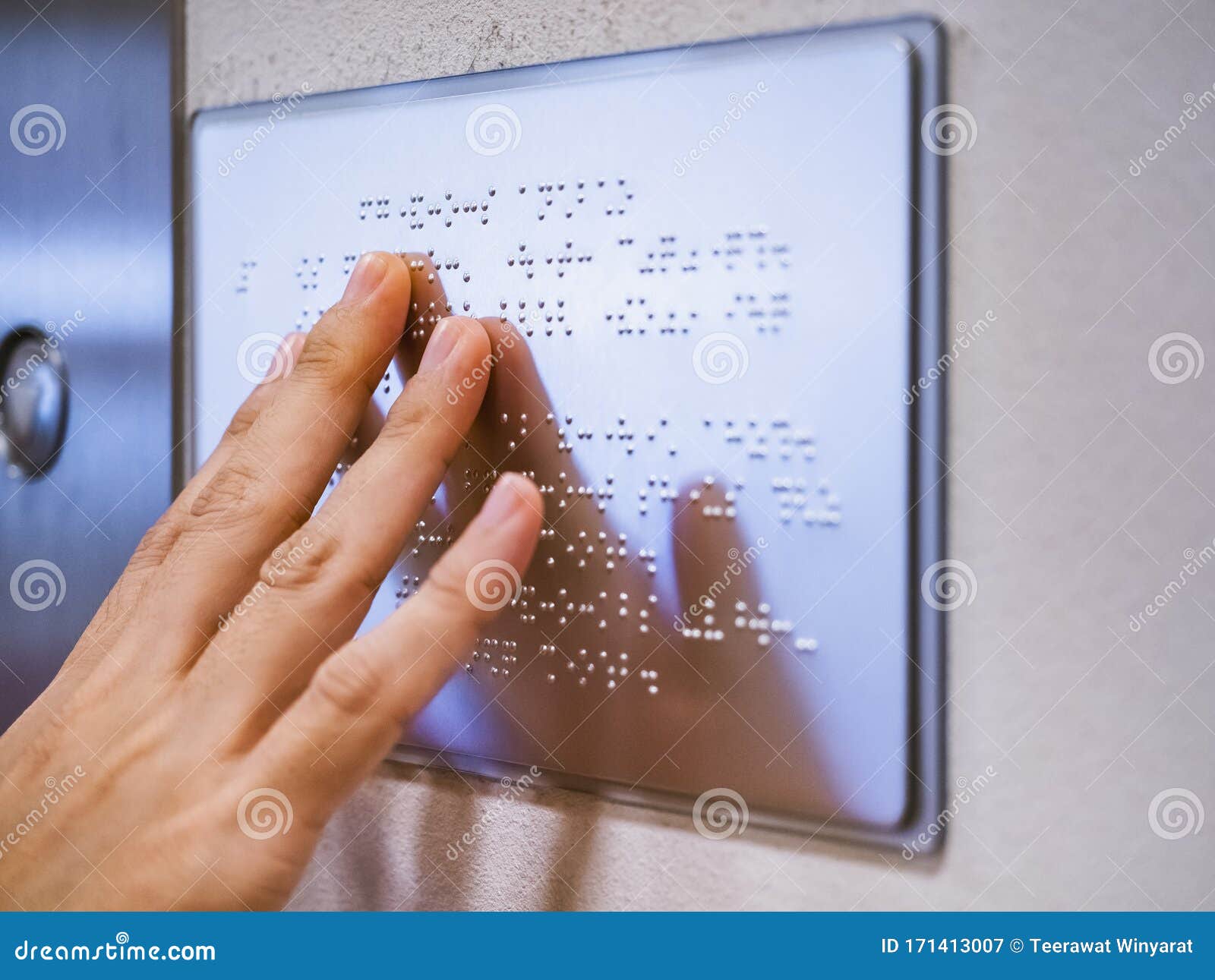 Braille Signage Alphabet Reading Blind Communication on Public Building ... Braille Signage Alphabet Reading Blind Communication on Public Building ...