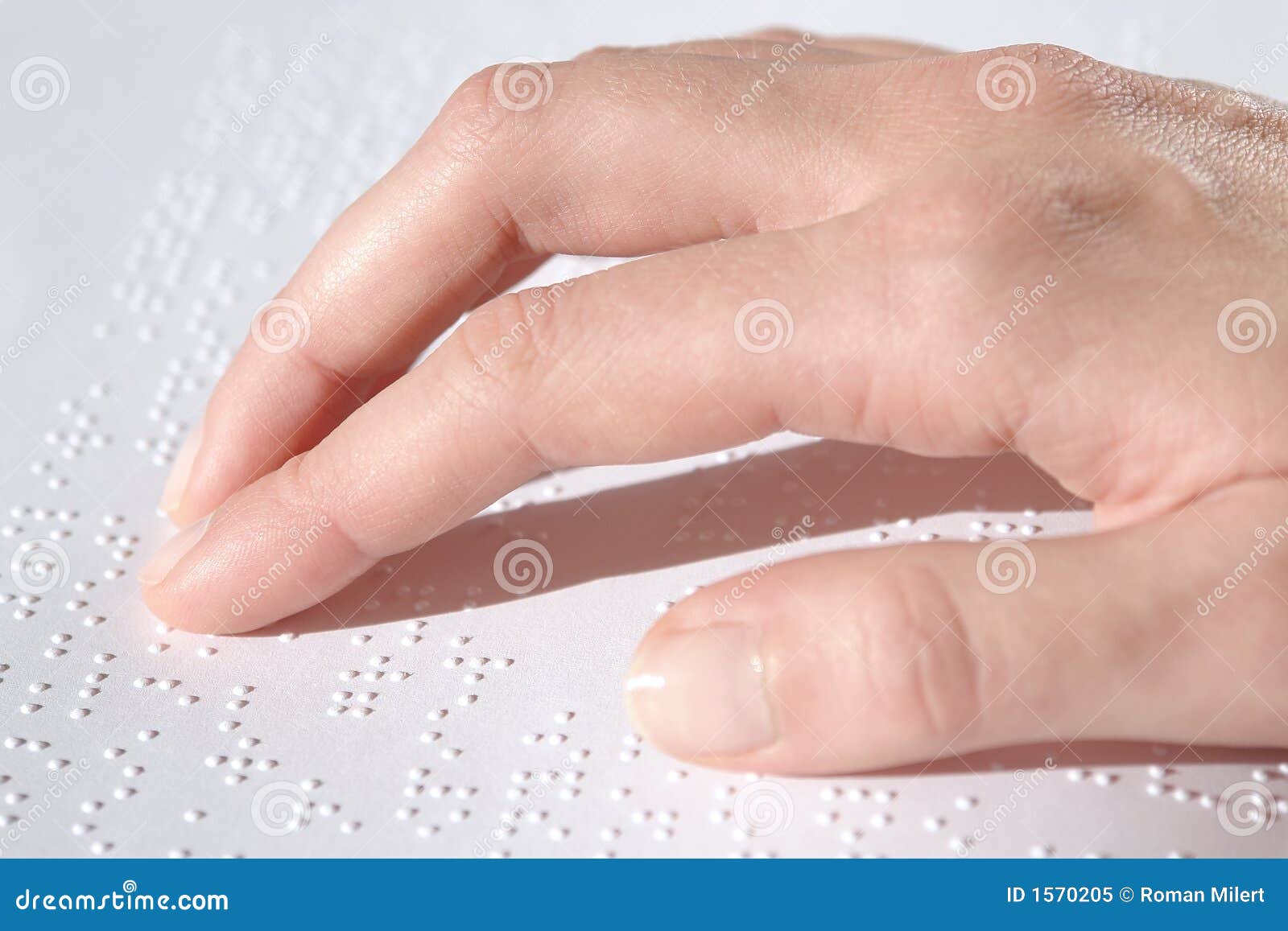 Braille text reading stock image. Image of impairment - 1570205