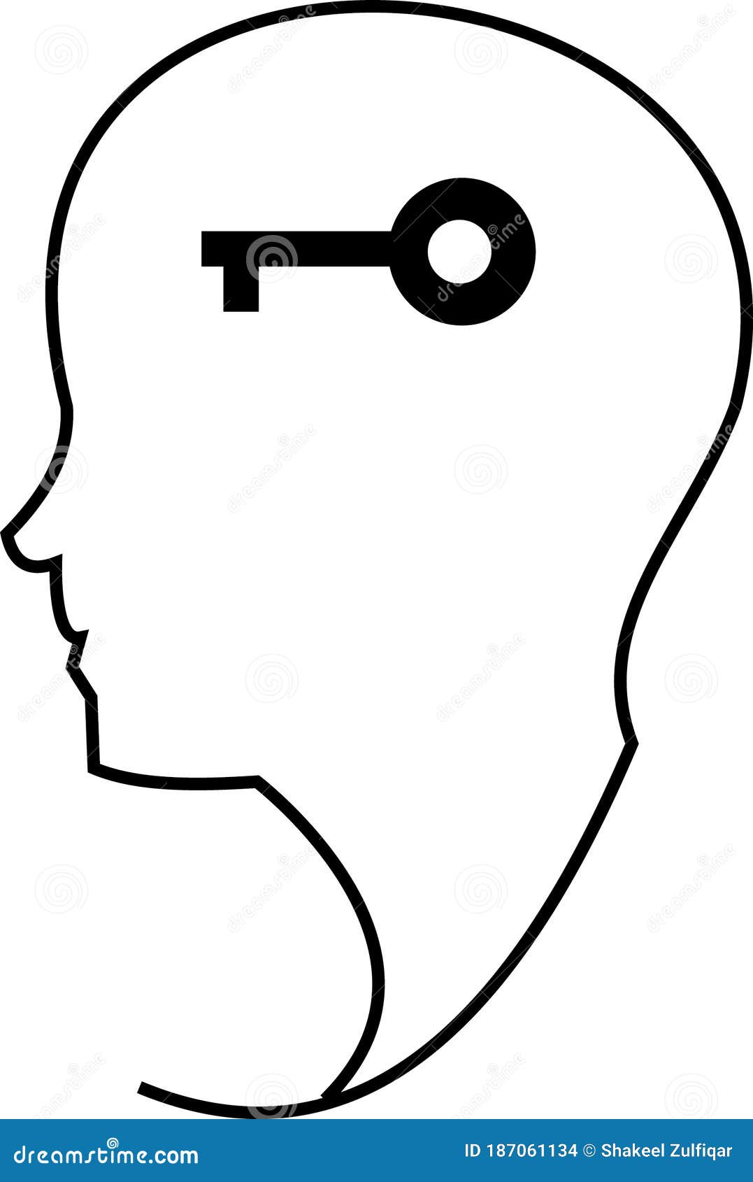 Knowledge is Key To Success Stock Illustration - Illustration of ...