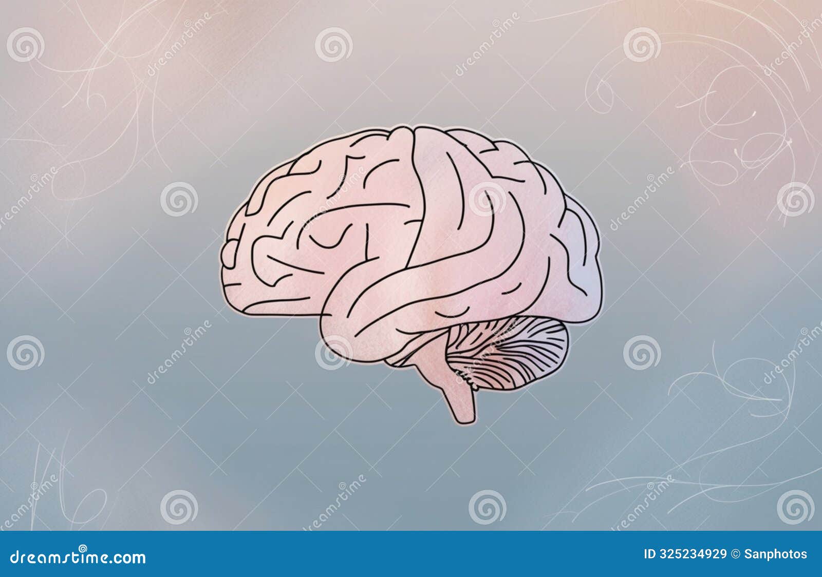 Digital Brain Illustration in Pastel: Embracing All Forms of ...