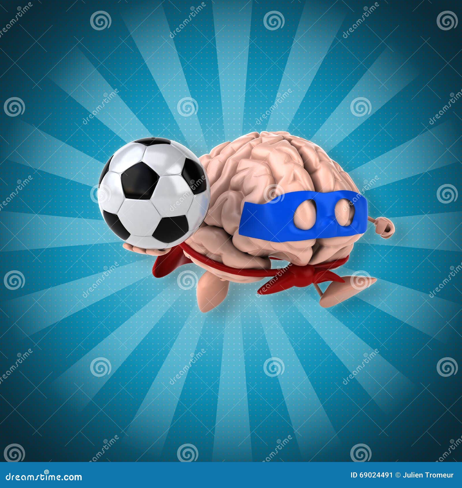 Brain stock illustration. Illustration of ball, intelligence - 69024491