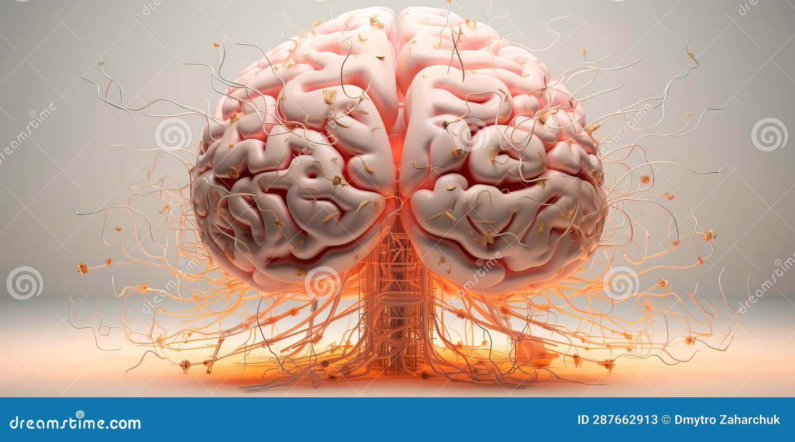 Brain with Activated Areas when Solving Complex Problems. Generative AI ...