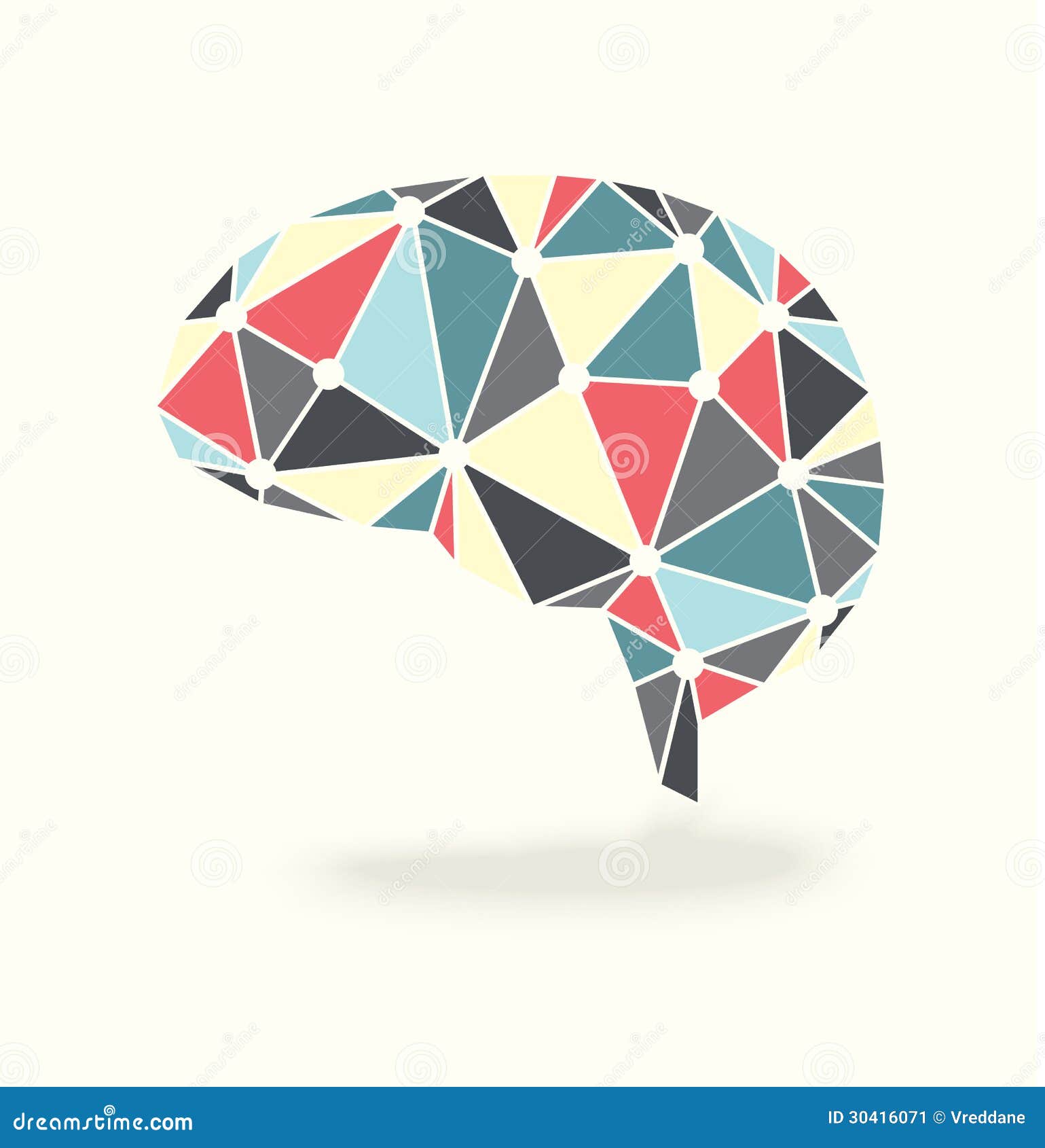 Brain Activity Abstract Vector Stock Vector - Illustration of isolated ...