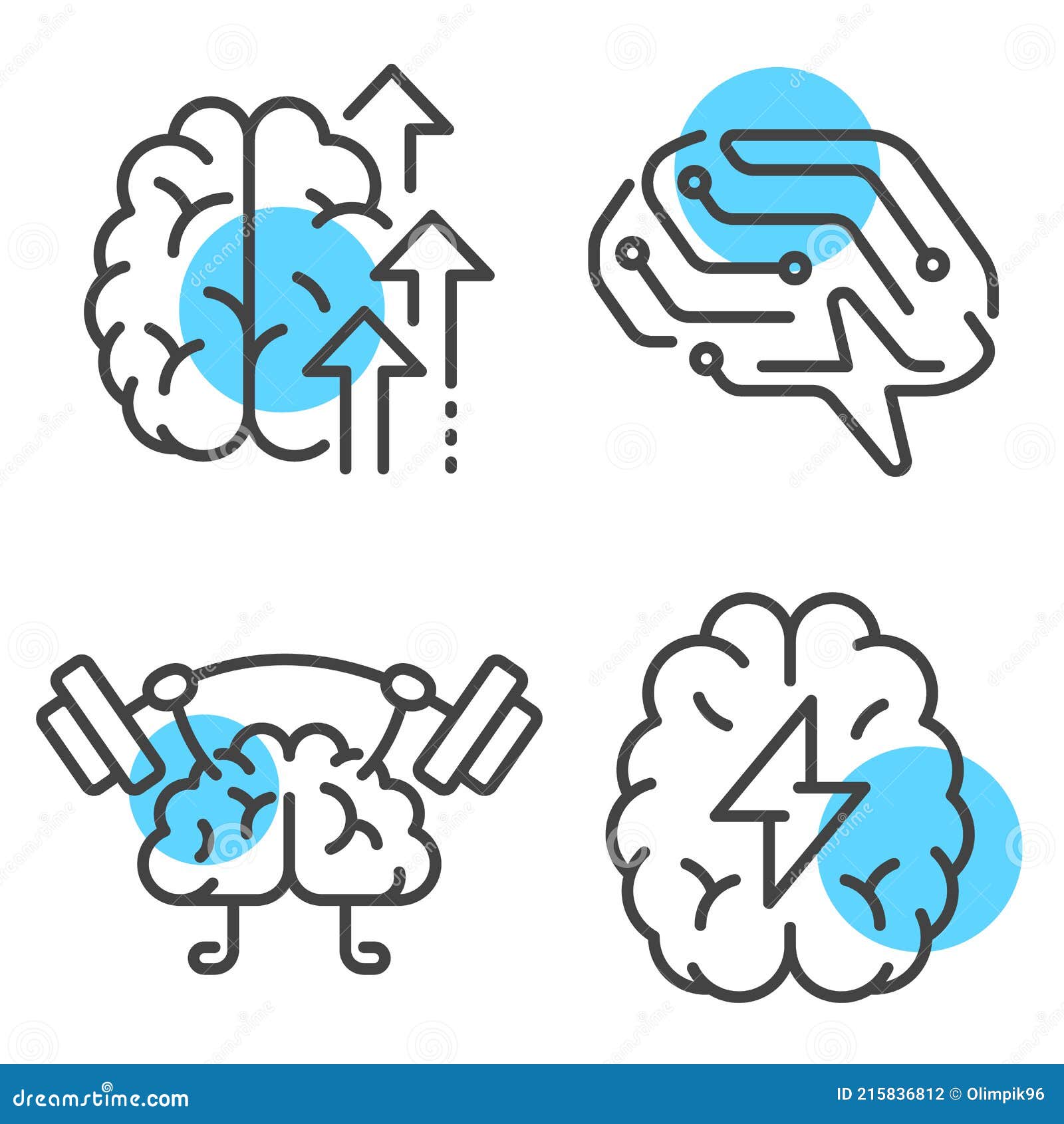 Brain Activity Concept Vector Design Stock Vector - Illustration of ...