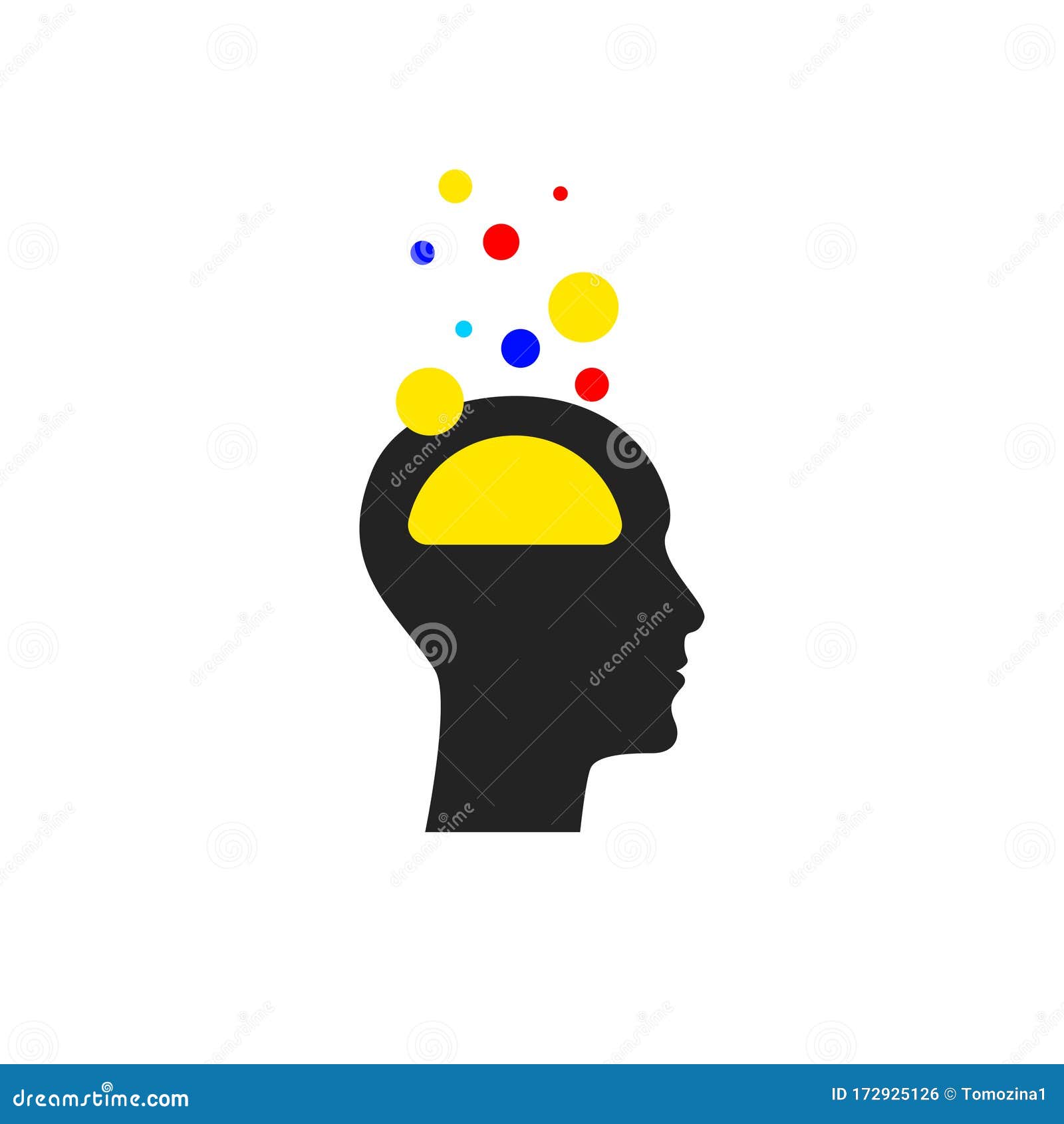 Brain activity icon stock vector. Illustration of ideal - 172925126