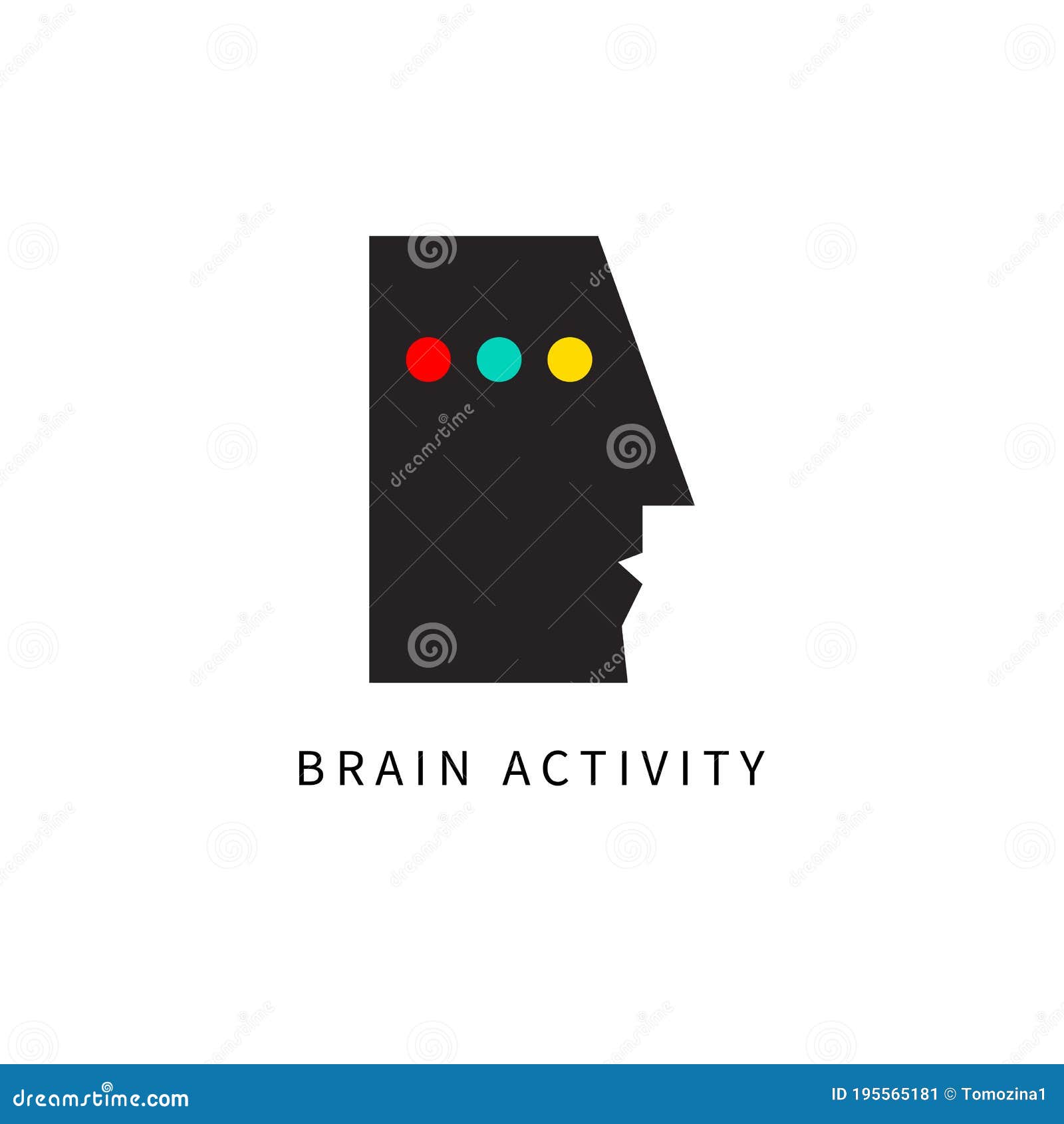 Brain Activity Icon. Brain Scan, Eeg Stock Vector - Illustration of ...