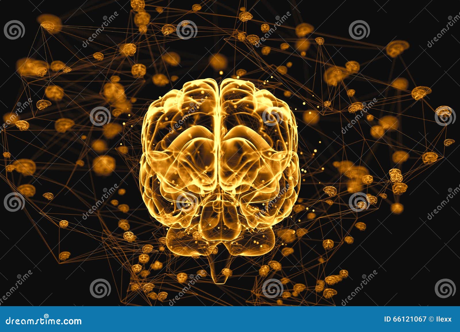 Brain activity stock illustration. Illustration of information - 66121067