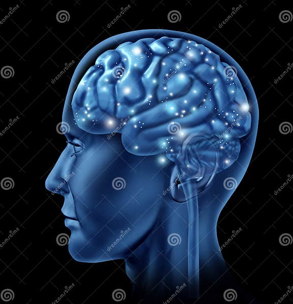 Brain Activity Intelligence Stock Illustration - Illustration of ...