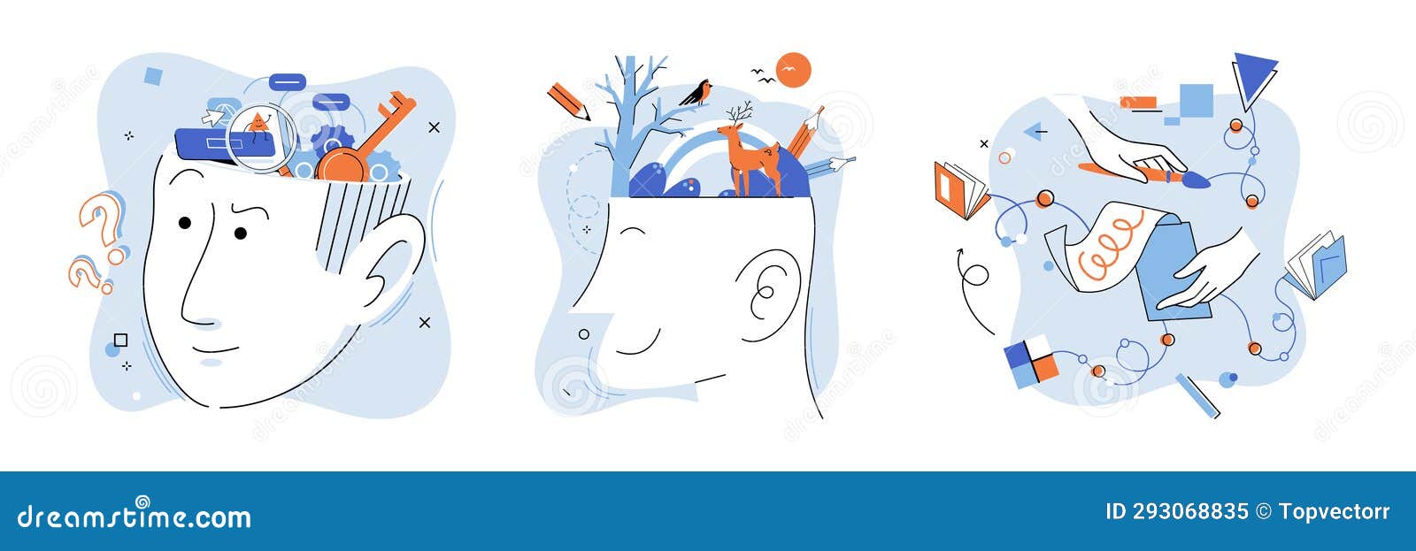 Brain Activity Set, Critical Thinking, Abstract Thought, Positive ...