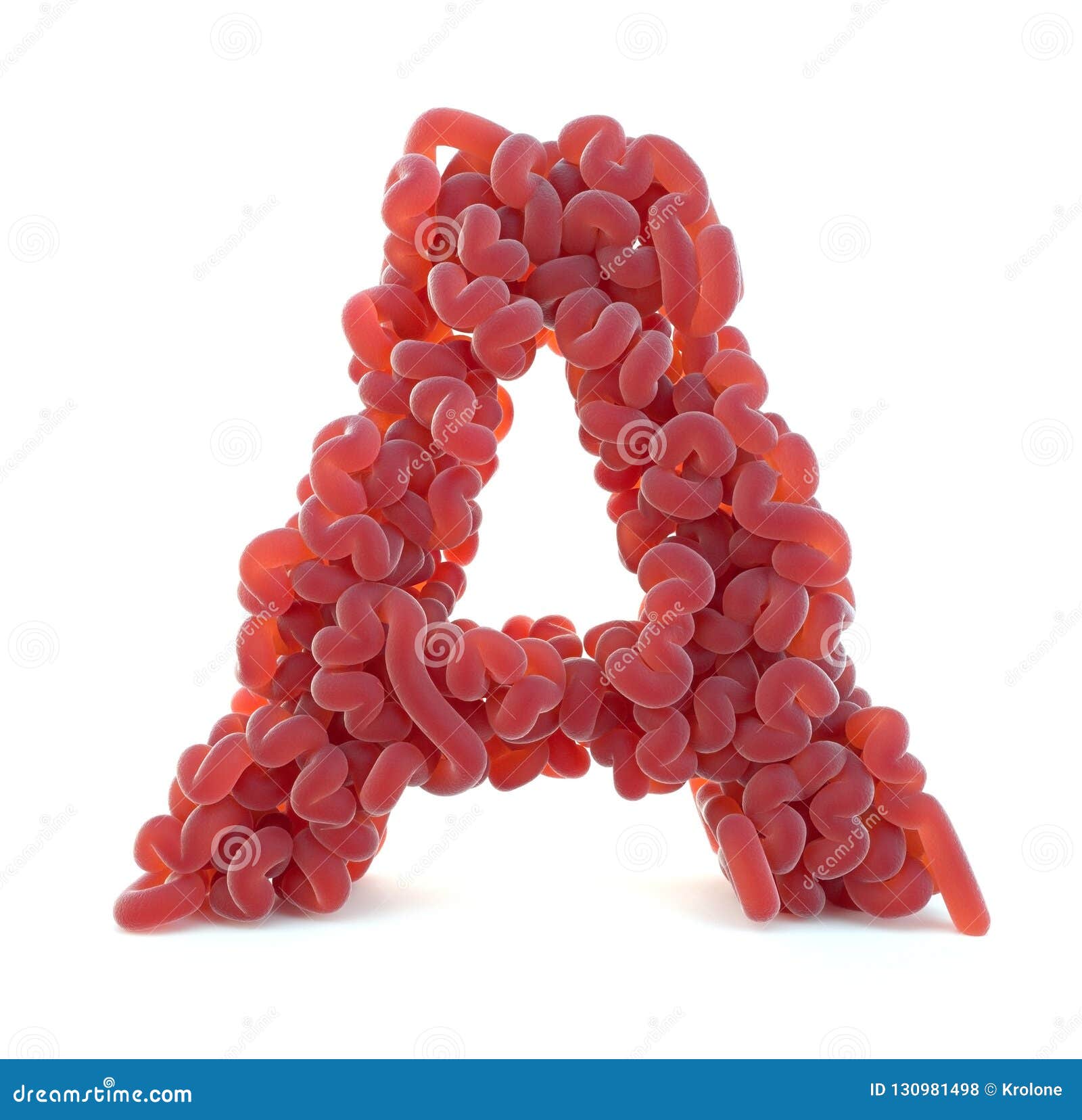 Brain Alphabet Isolated On White Background.Brain Font. Royalty-Free ...