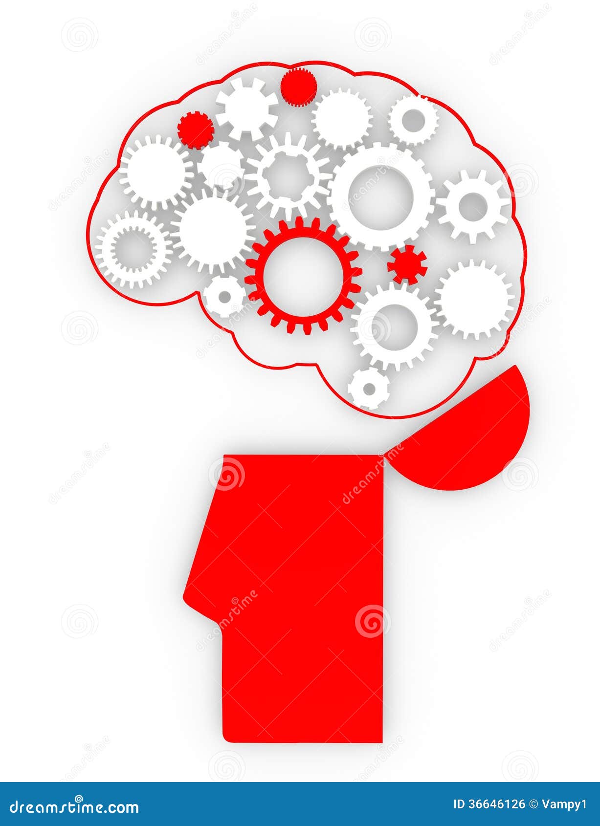 Brain Anatomy of the Human Body Gear Ideas Stock Illustration ...