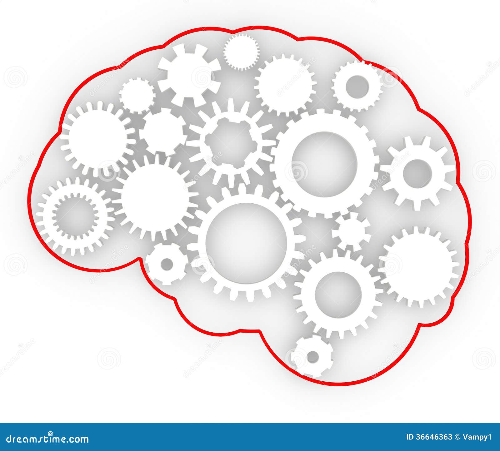 Brain Anatomy of the Human Body Gear Ideas Stock Illustration ...