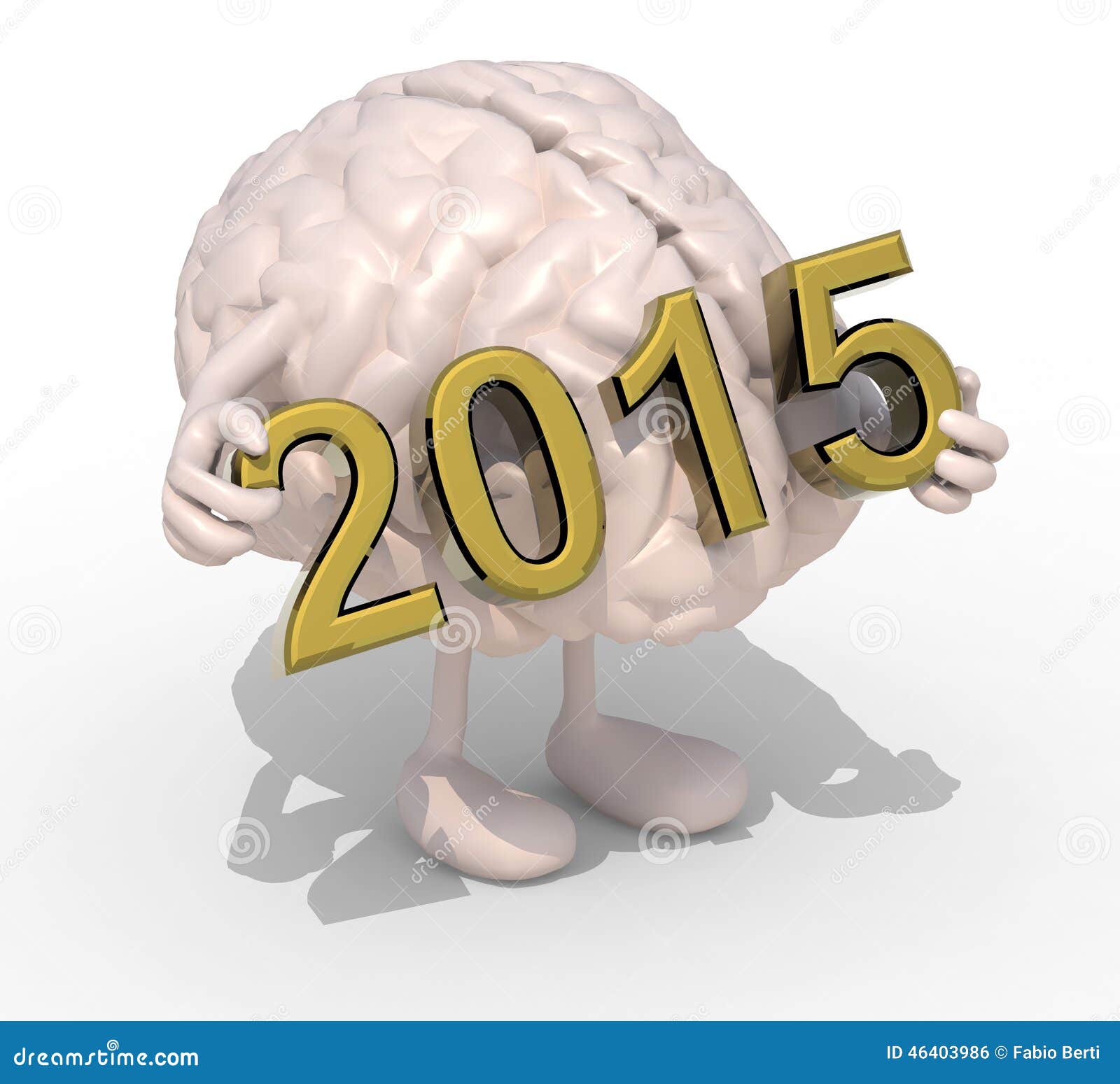 Brain With Arms, Legs, Wings, Bow And Arrow Royalty-Free Stock Image ...