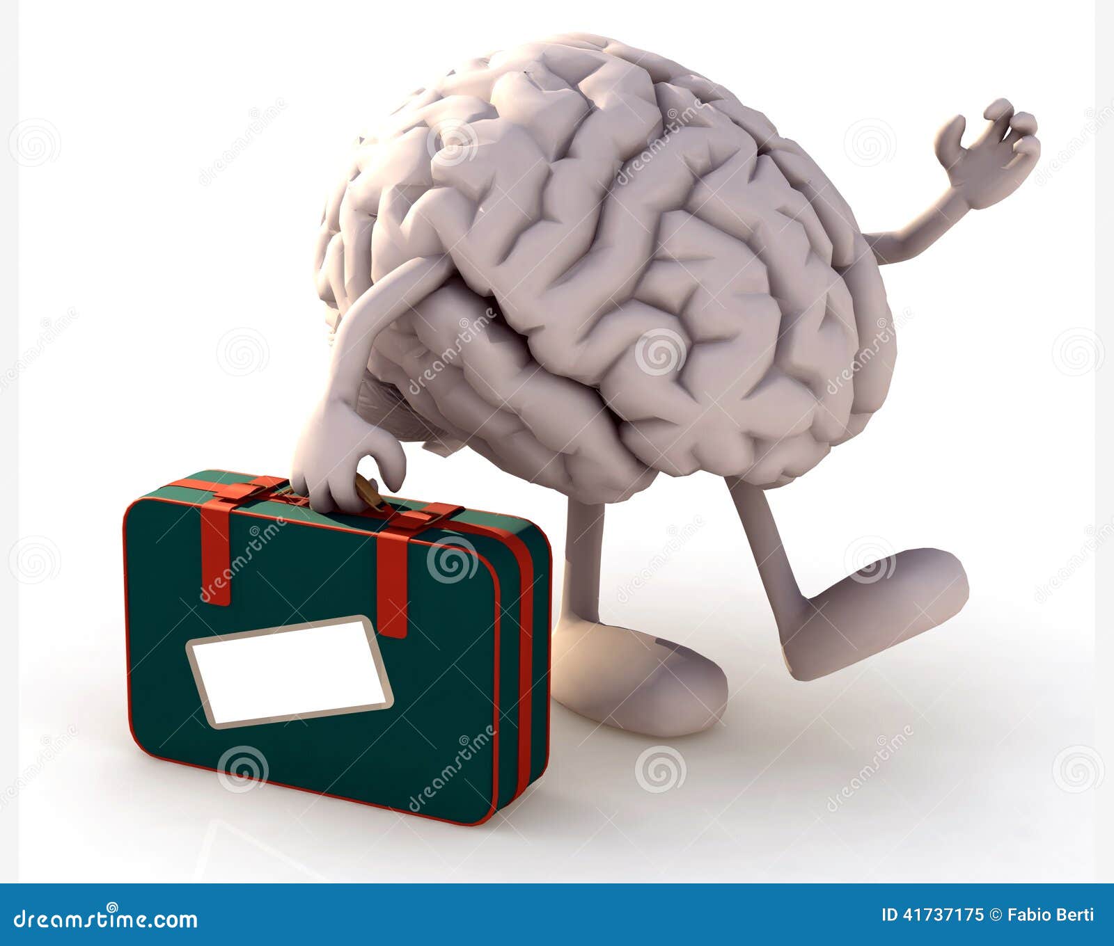 Brain With Arms, Legs, Wings, Bow And Arrow Royalty-Free Stock Image ...