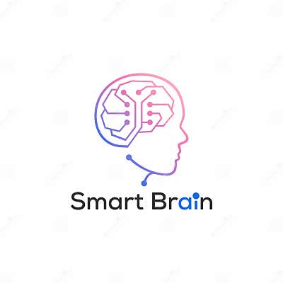 Smart Brain Artificial Intelligence Logo Stock Vector - Illustration of ...