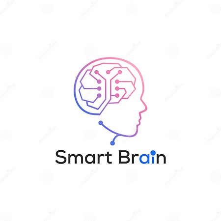 Smart Brain Artificial Intelligence Logo Stock Vector - Illustration of ...
