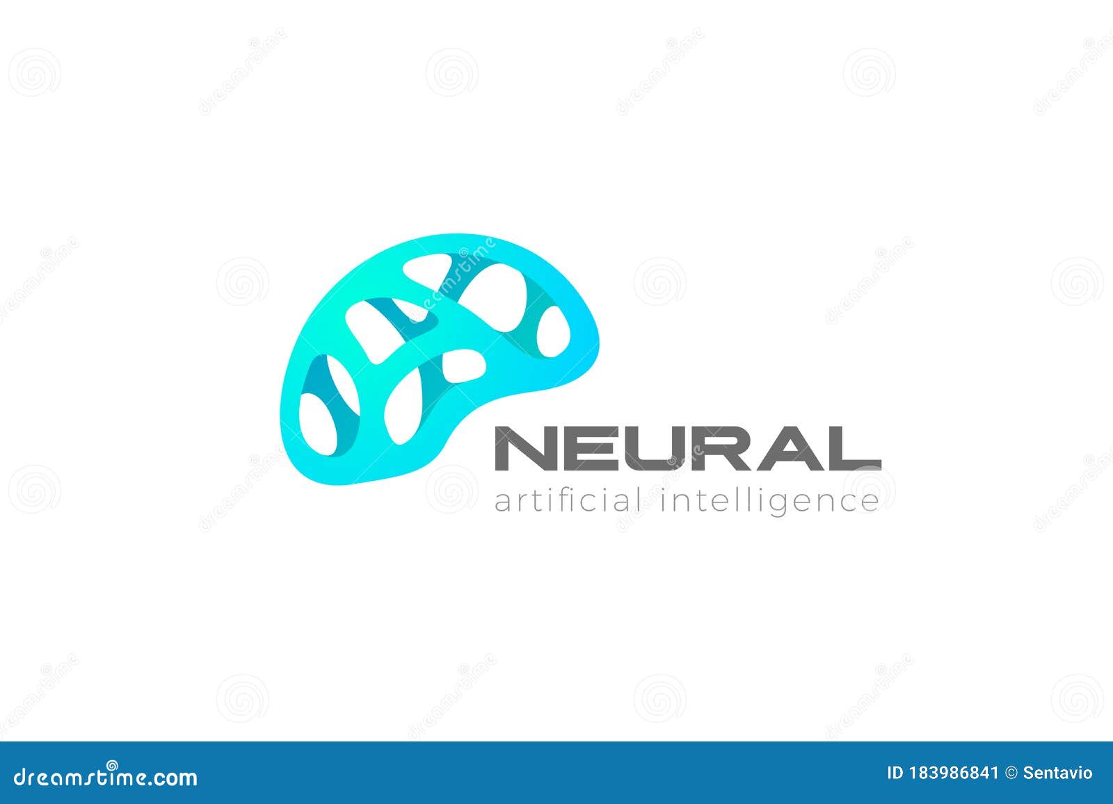 Brain Artificial Intelligence Logo Neural Network Design Abstract ...