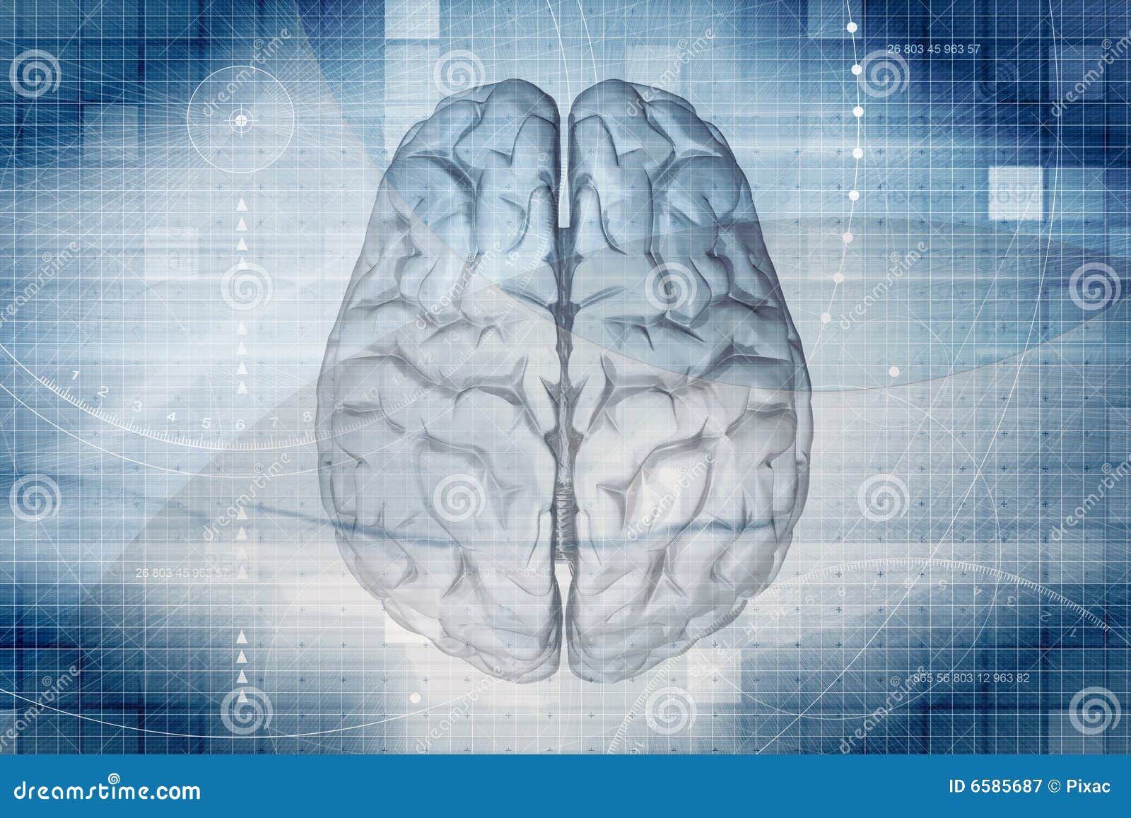 Brain Background stock illustration. Illustration of illustrated - 6585687