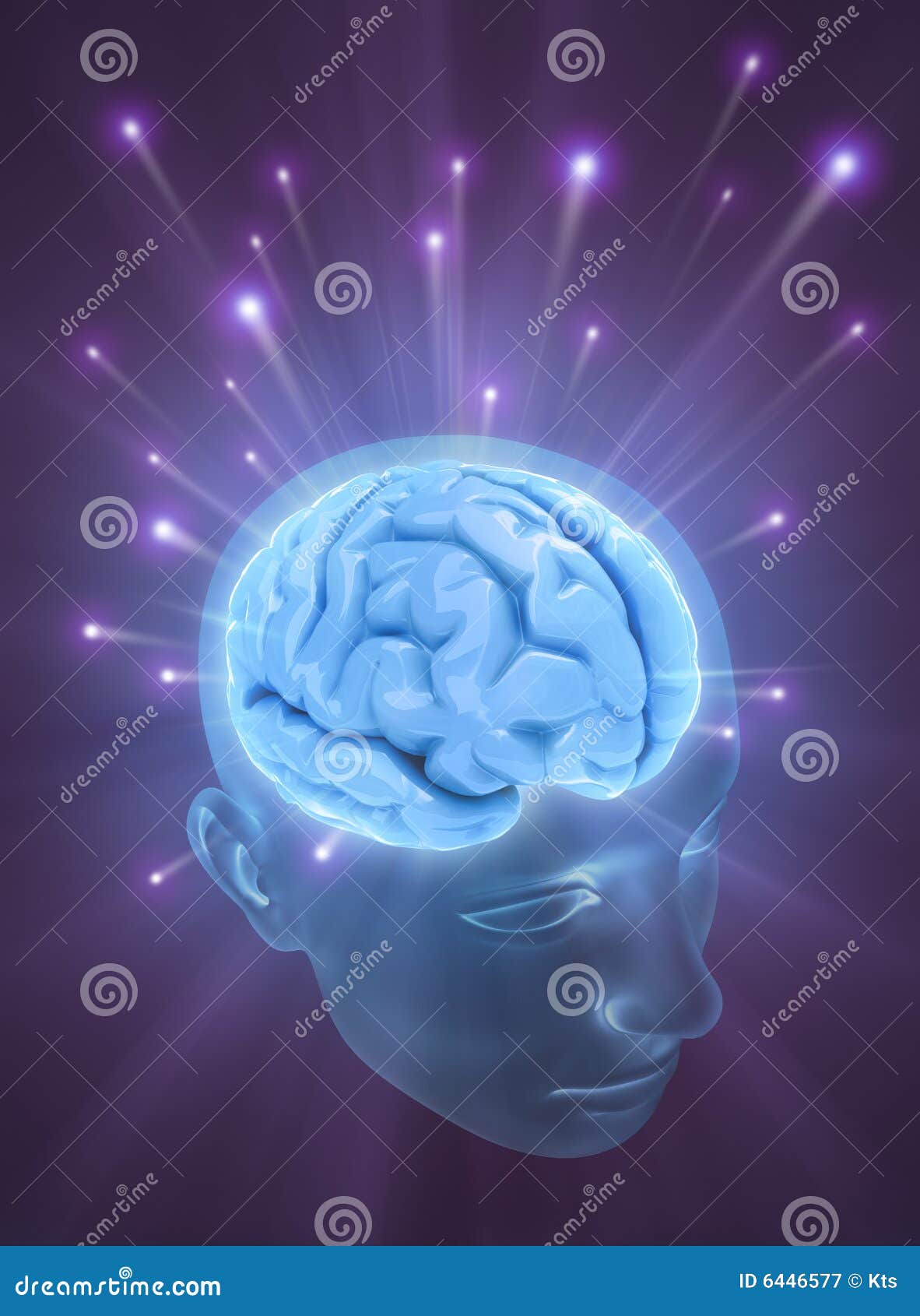 Brain (Balls of Energy) stock illustration. Illustration of idea - 6446577