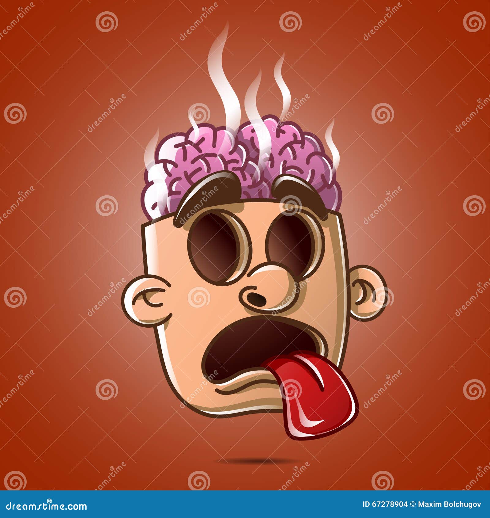 Brain explosion stock vector. Illustration of boils, people - 67278904