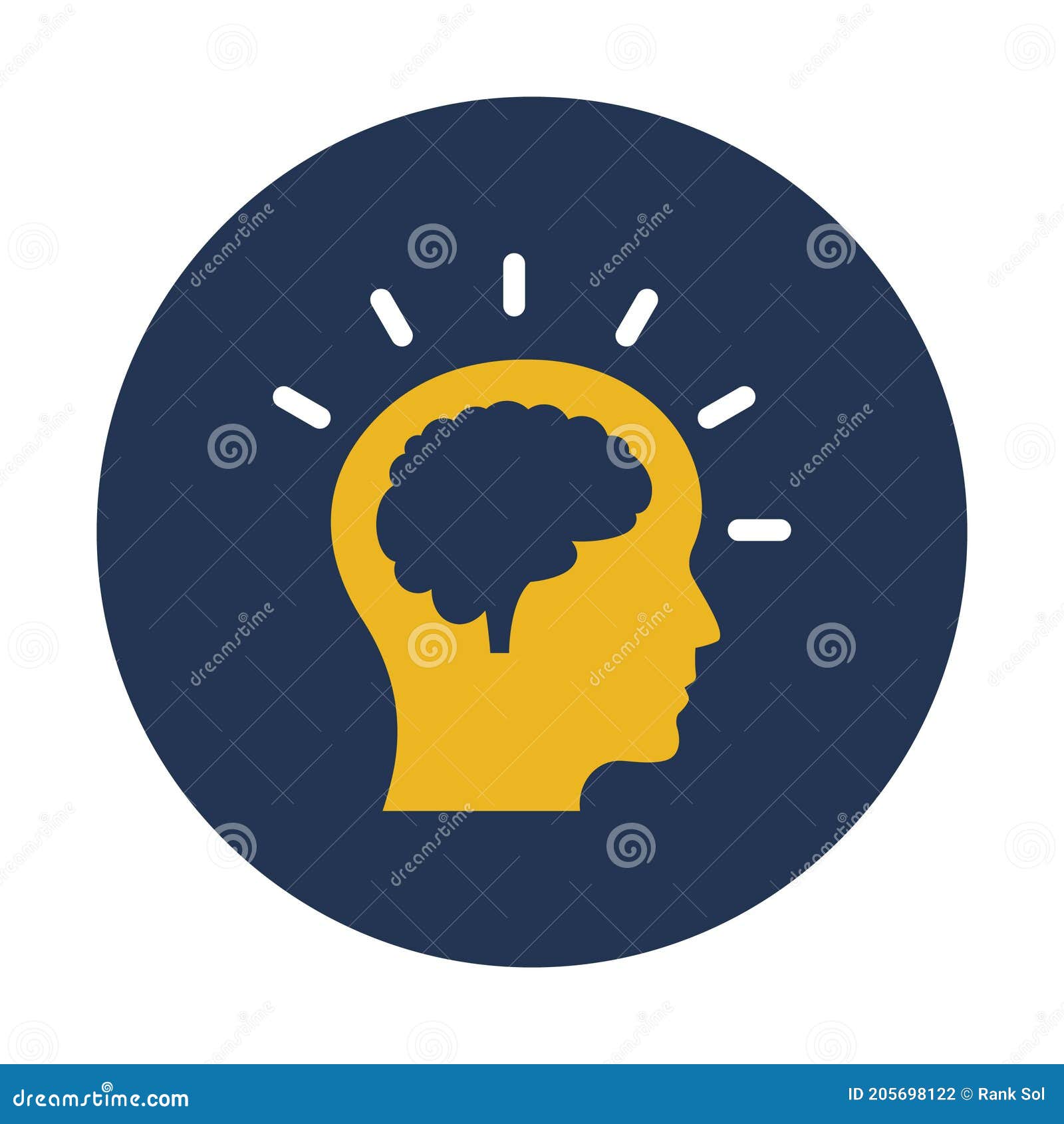 Brain, Brainwash Vector Icon Which Can Easily Modify Stock Vector ...
