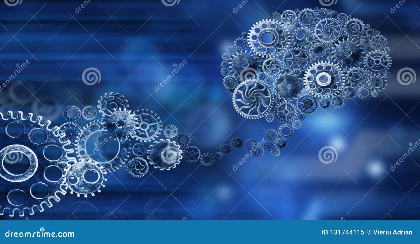 Brain Build Out of Cogs Innovation with Ideas and Concepts,Training ...