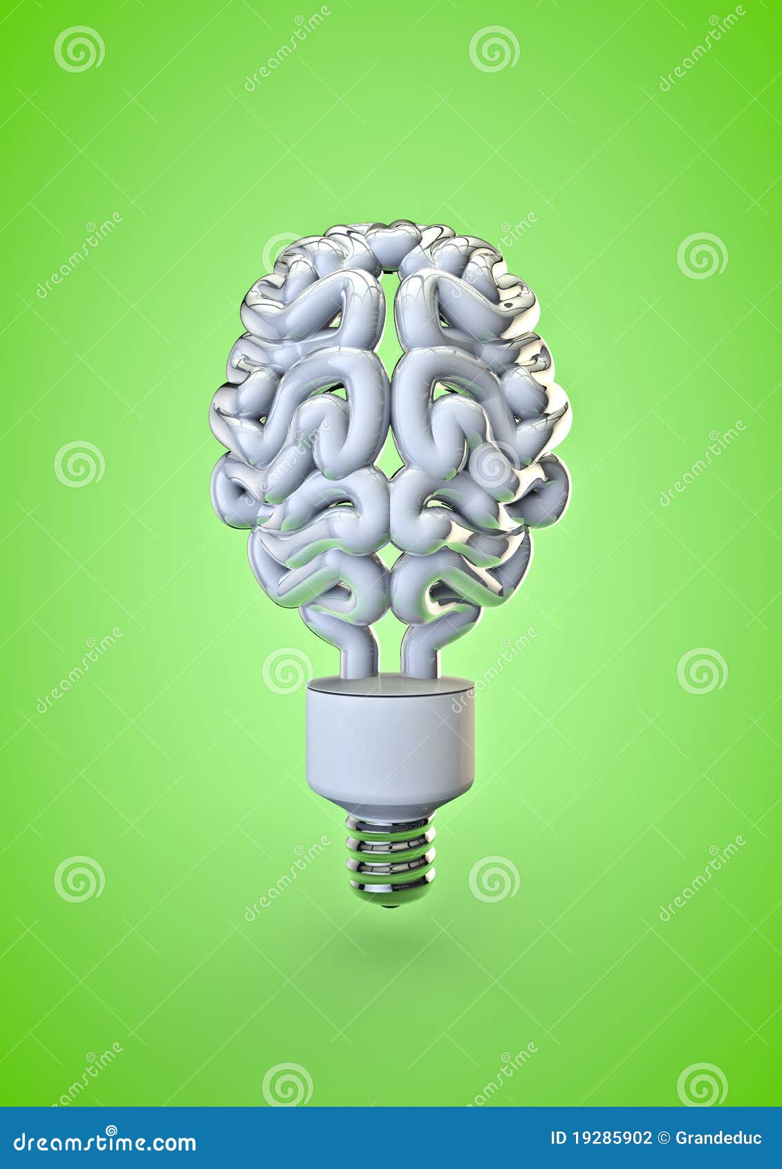 Brain bulb stock illustration. Illustration of electricity - 19285902