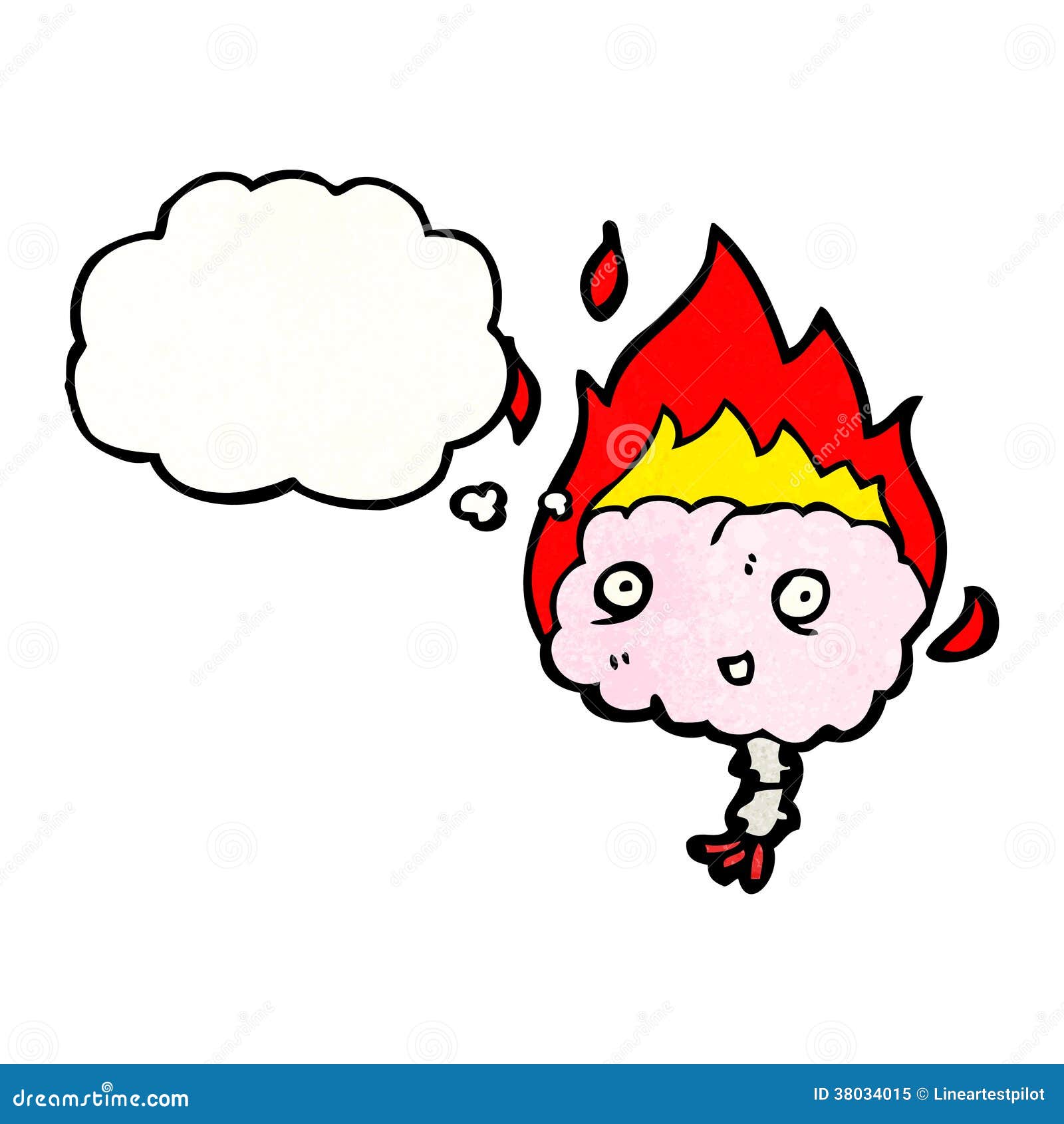 Brain cartoon character stock vector. Illustration of funny - 38034015