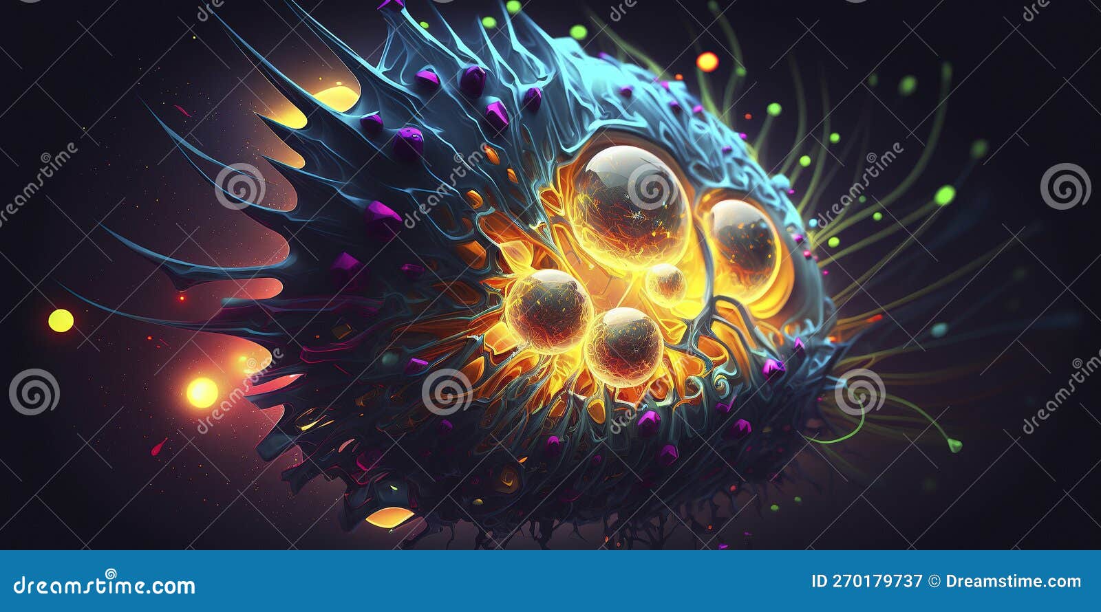 Brain Cells are Interconnected Stock Illustration - Illustration of ...