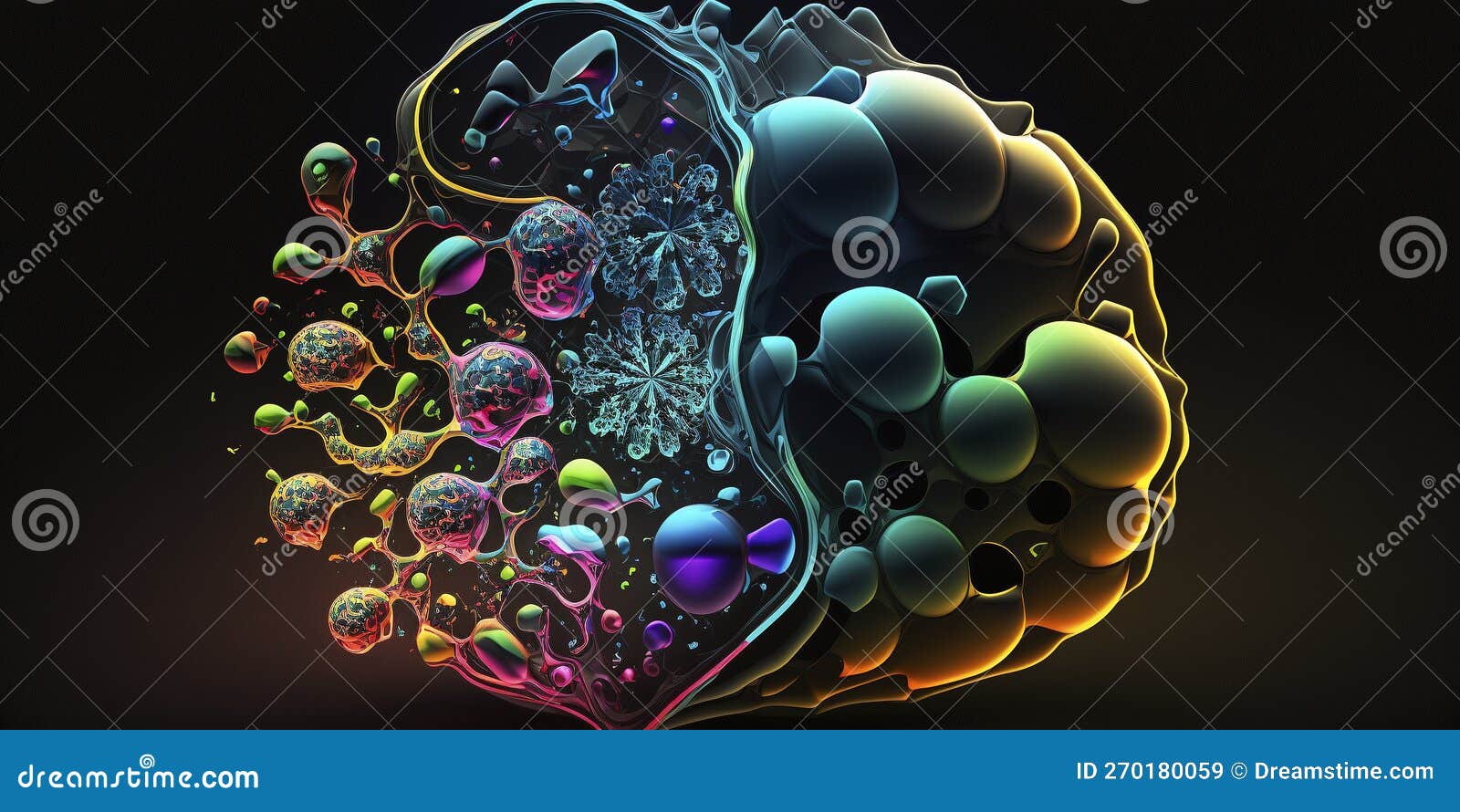 Brain Cells are Interconnected Stock Illustration - Illustration of ...