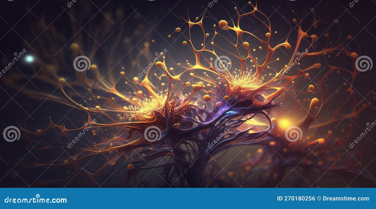 Brain Cells are Interconnected Stock Illustration - Illustration of ...
