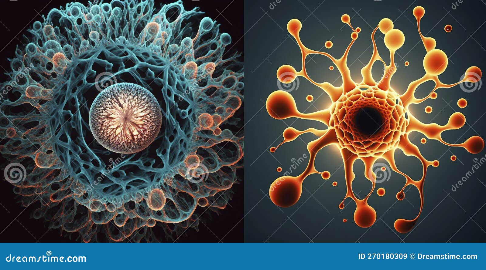 Brain Cells are Interconnected Stock Illustration - Illustration of ...