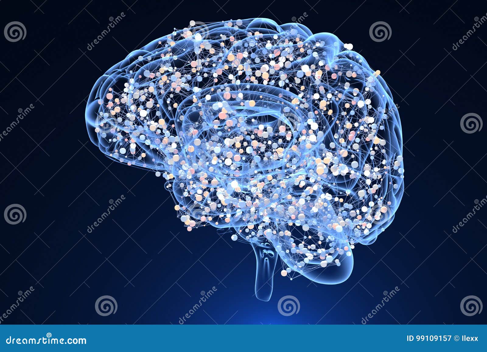 Brain and Centers of an Activity Stock Illustration - Illustration of ...