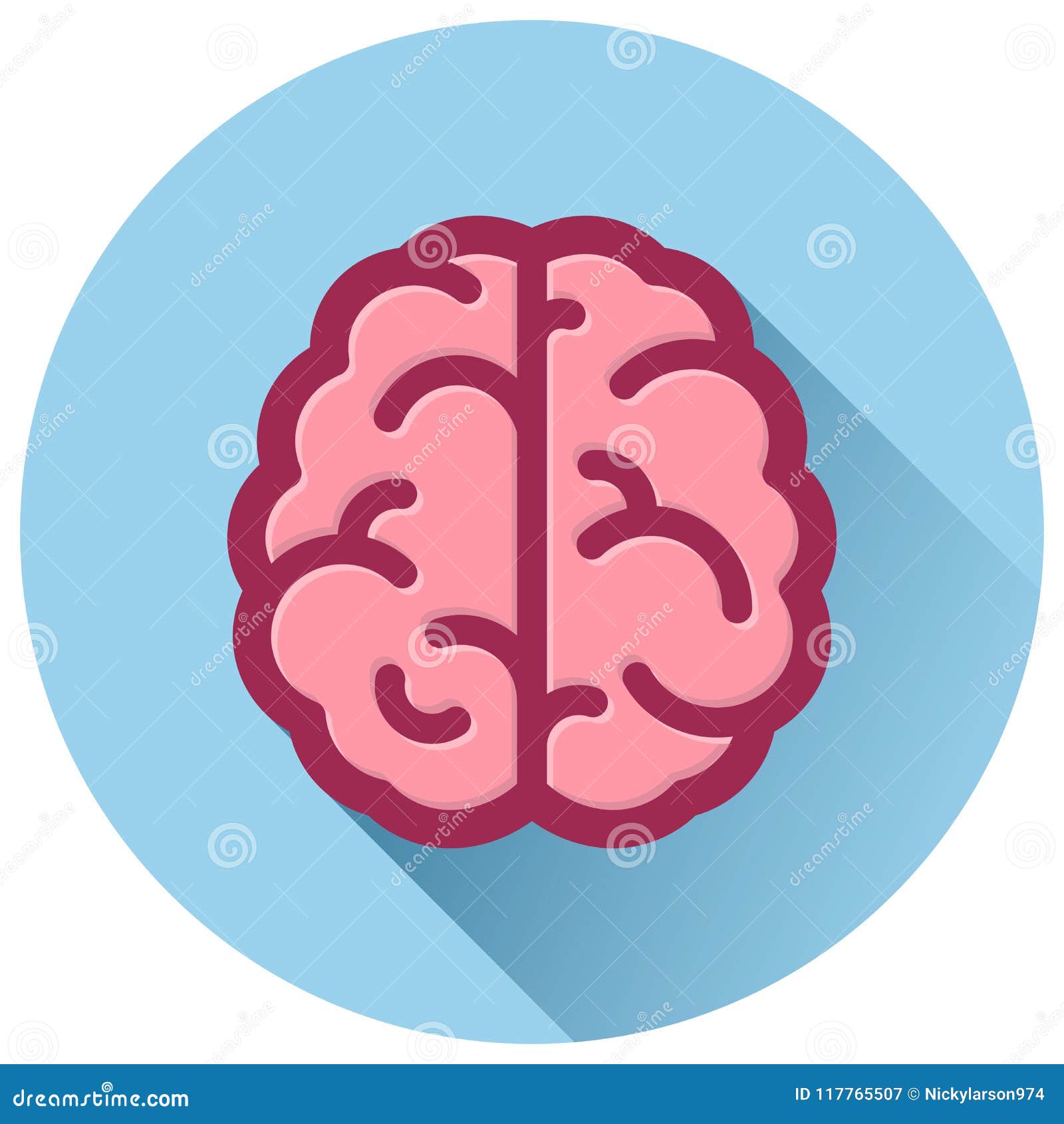 Brain Circle Blue Flat Stock Illustrations – 1,013 Brain Circle Blue ...