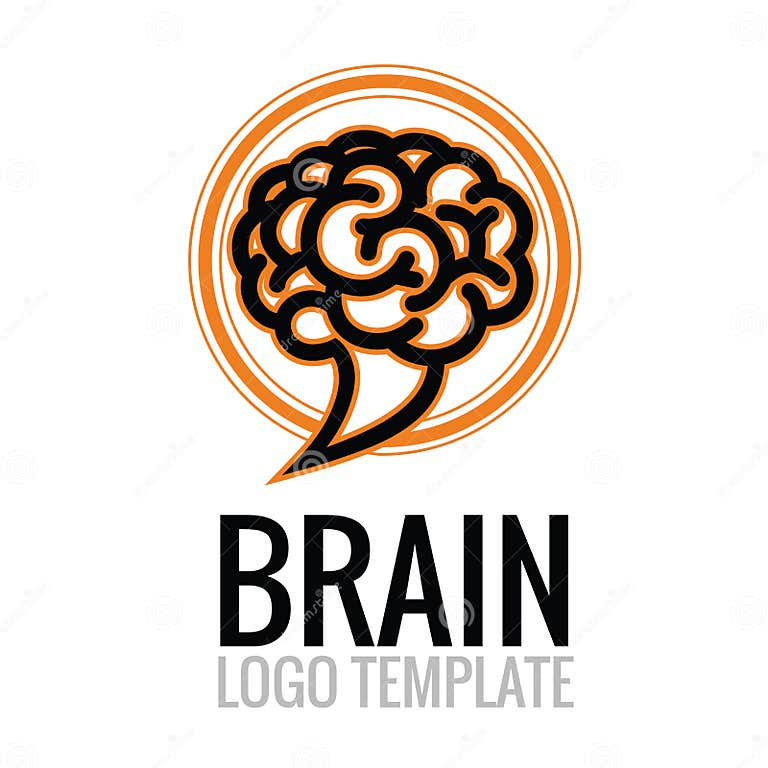 Brain Cloud Logo Template ilustración del vector. Ilustración de comunidad - 95466430