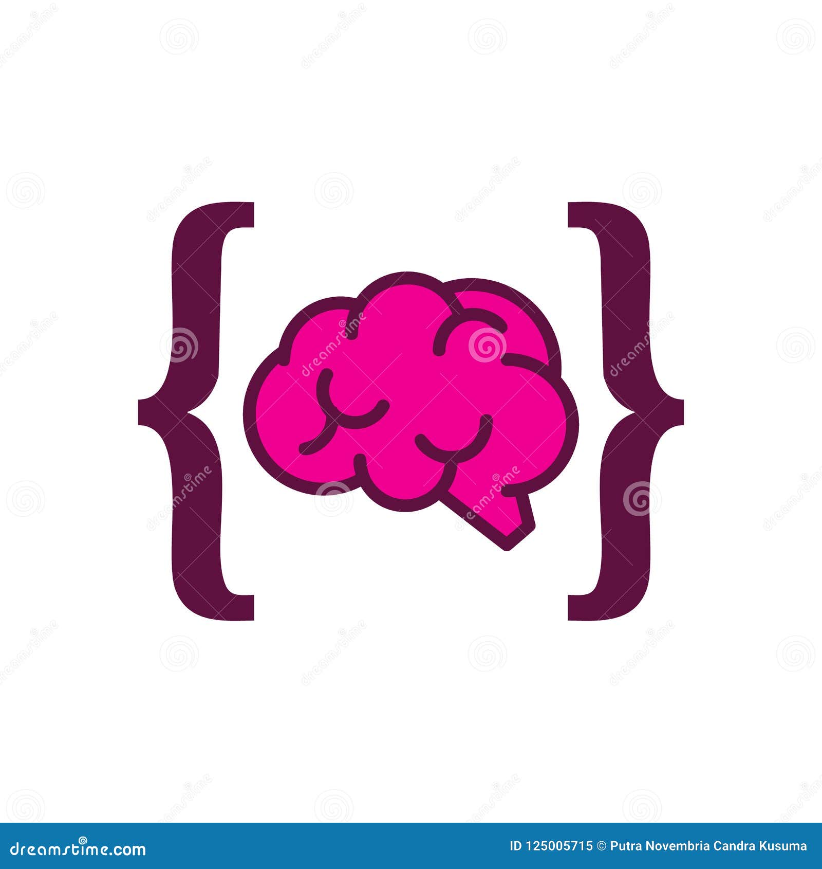 Brain Code Logo Icon Design Stock Vector - Illustration of icon, idea ...