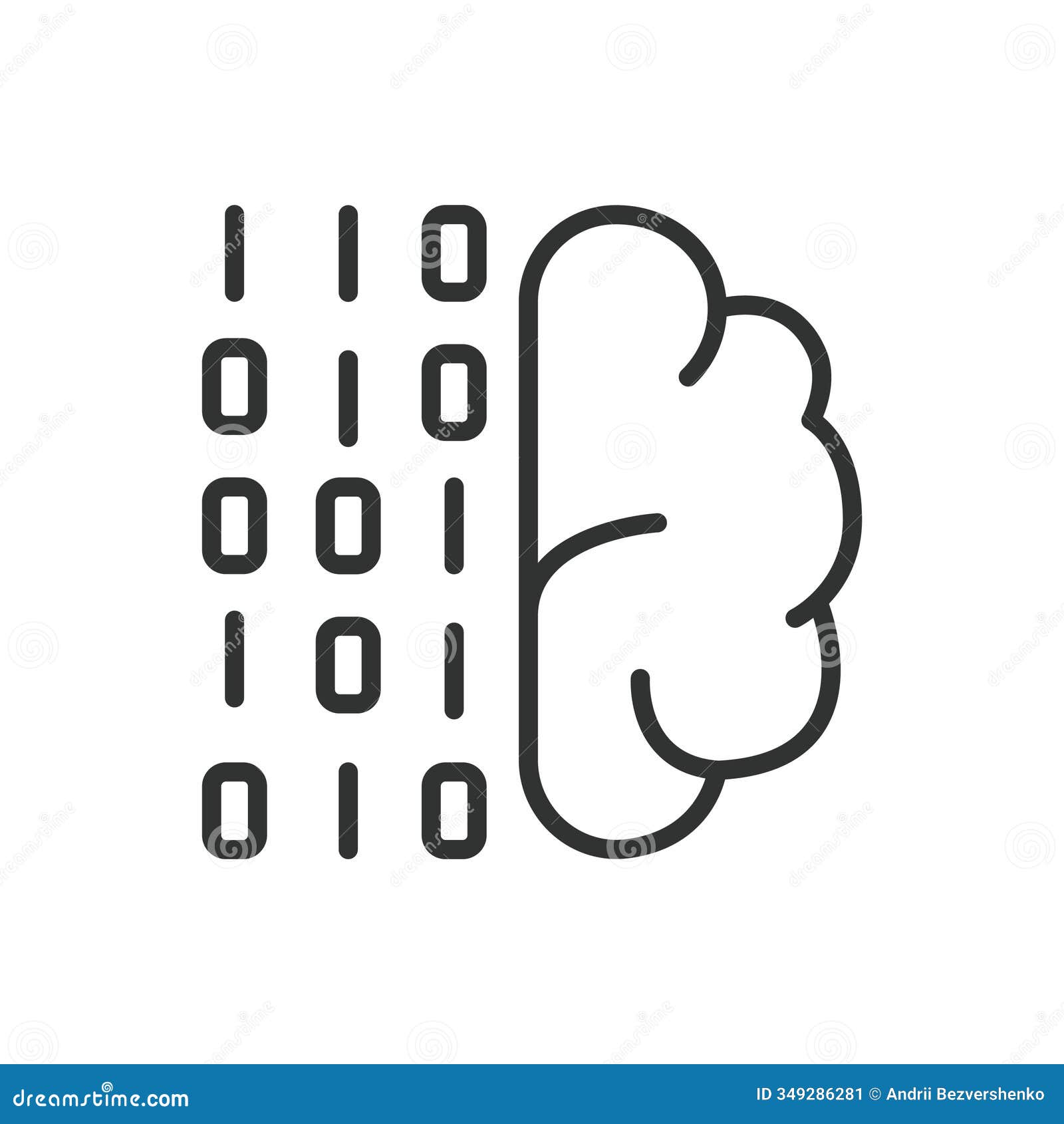 Coding Icon Black And White Vector Outline Sign | CartoonDealer.com #330229774