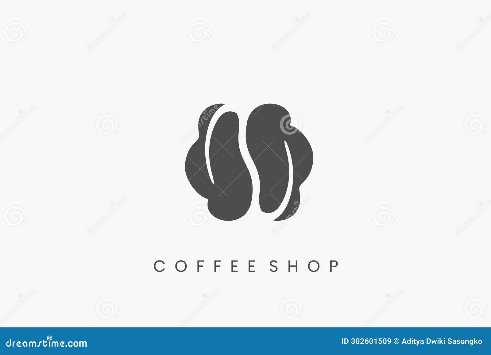 Brain and coffee bean logo stock vector. Illustration of espresso ...