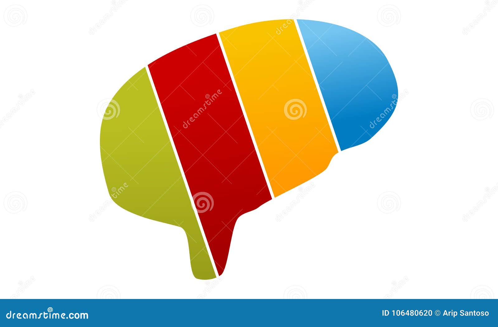 Brain Colorful Logo Design Template Stock Vector - Illustration of ...