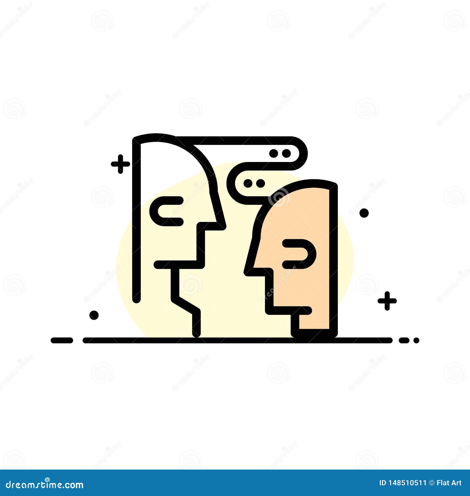 Human-AI Interaction, People Meeting Robots Vector Illustration ...