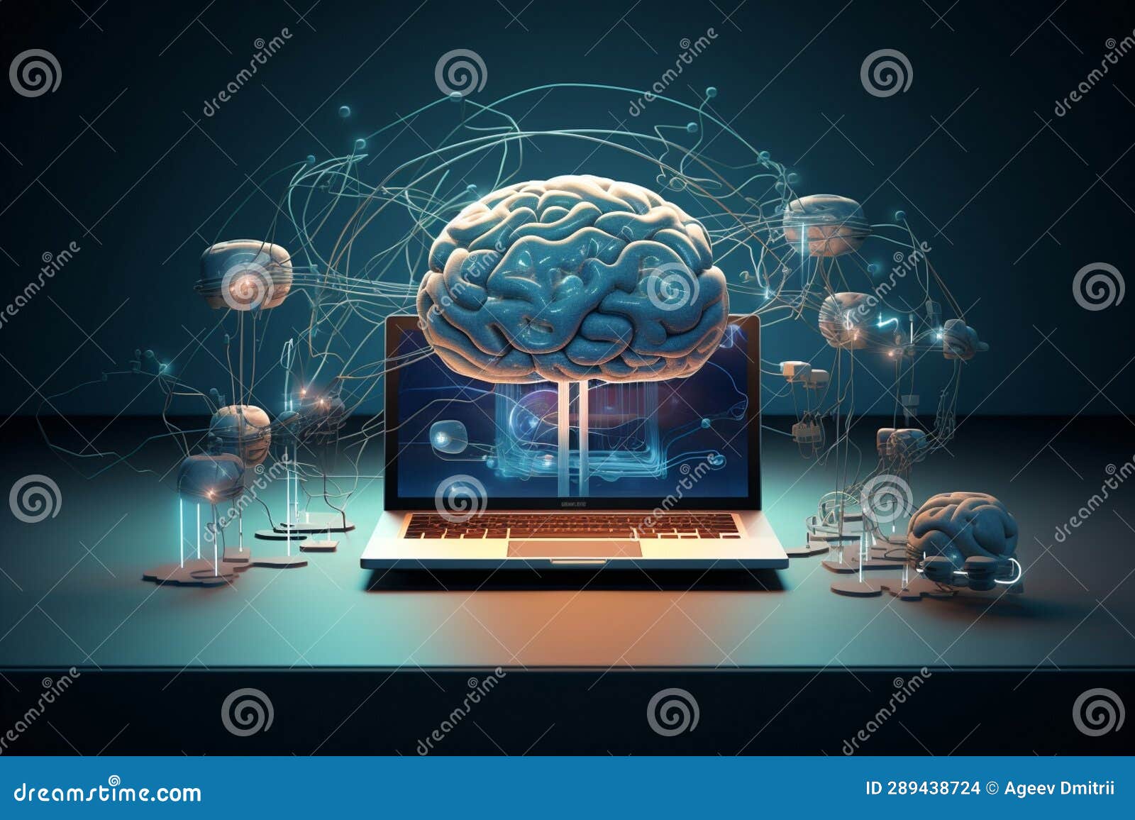 Brain Computer Digital Information Technology Intelligence Innovation ...